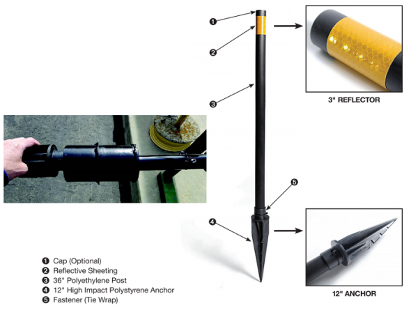 Safe-Hit® Sno-Post™ - Valtir